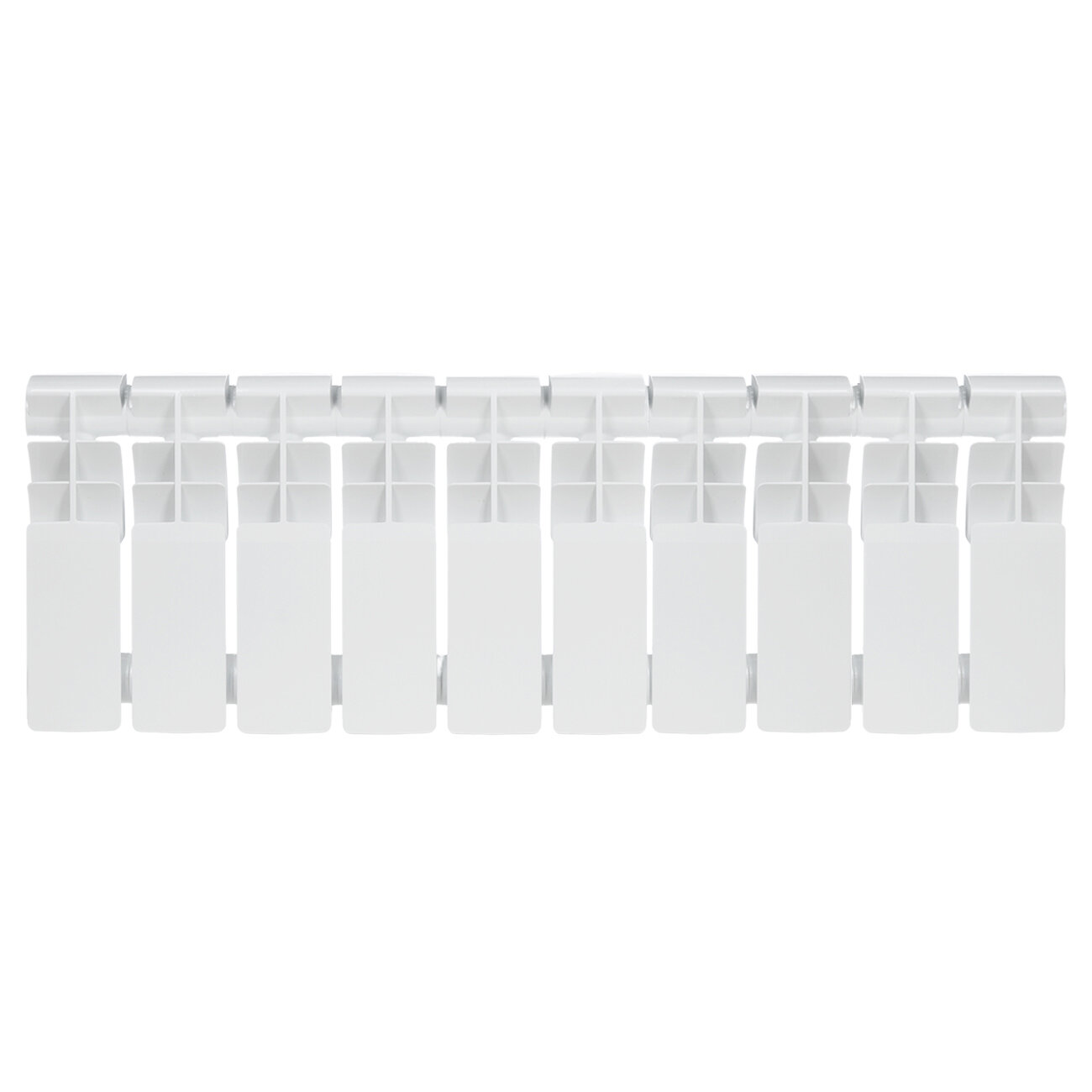 Радиатор секционный Le Heat Bimetal 200/100 10 секций боковое подключение биметалл белый