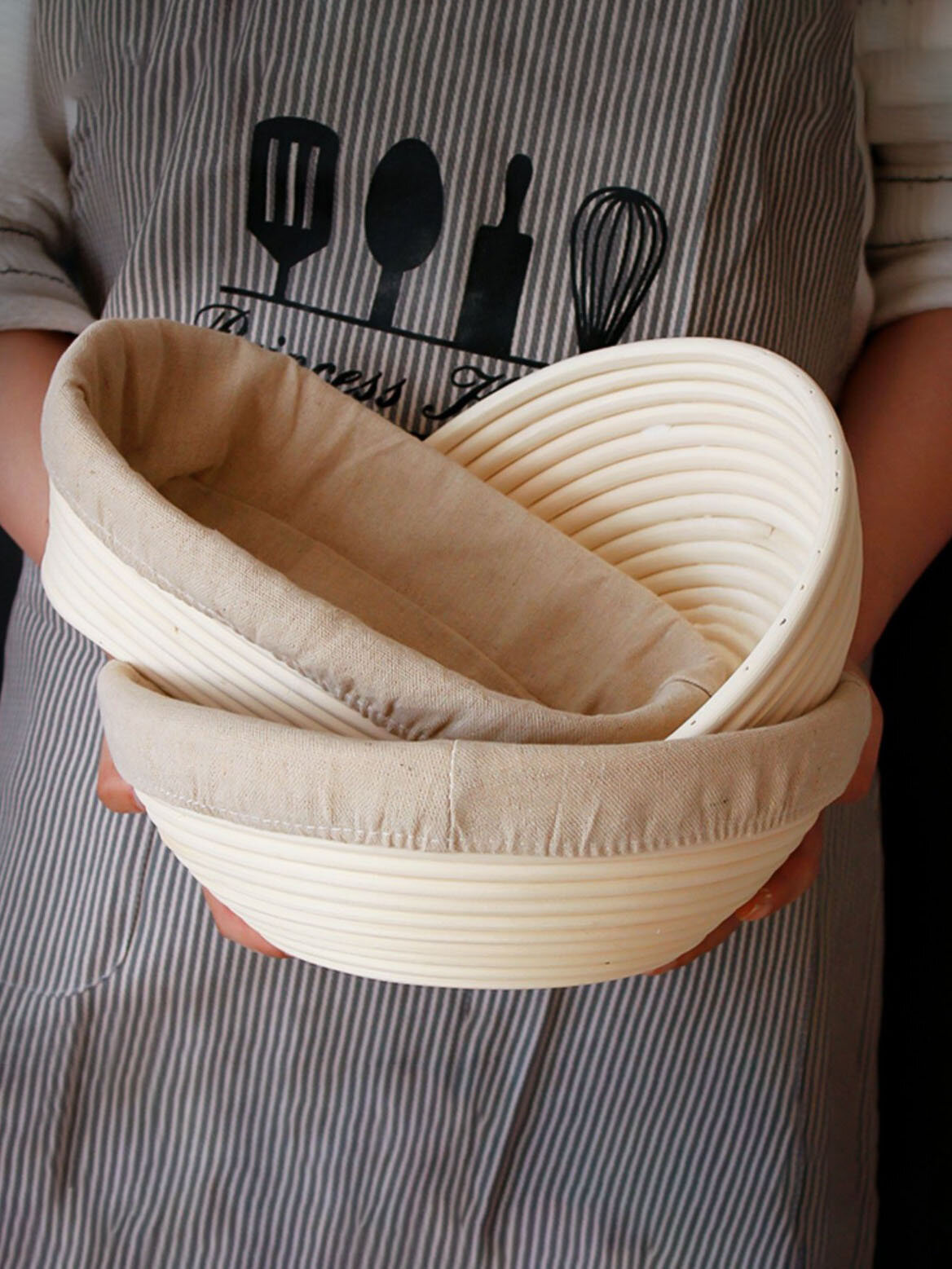 Корзина для расстойки хлеба, Форма для выпечки, Овальная, 1 шт