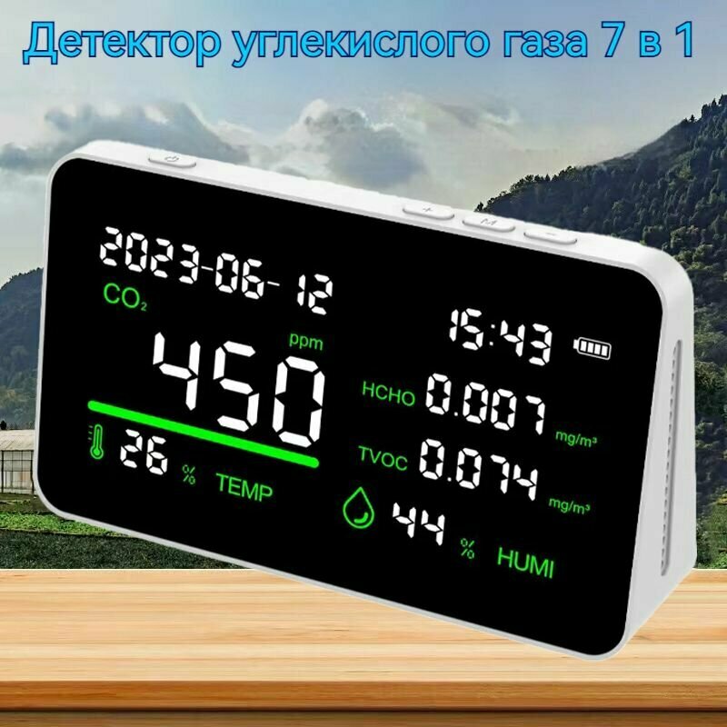 Многофункциональный датчик воздуха в дальнем инфракрасном диапазоне, обнаружение углекислого газа, обнаружение CO2, определение температуры и влажности воздуха TVOC