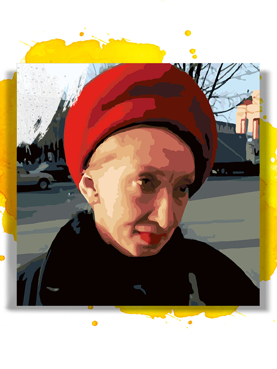 Картина по номерам на холсте Женщина или балерина, 50 х 50 см