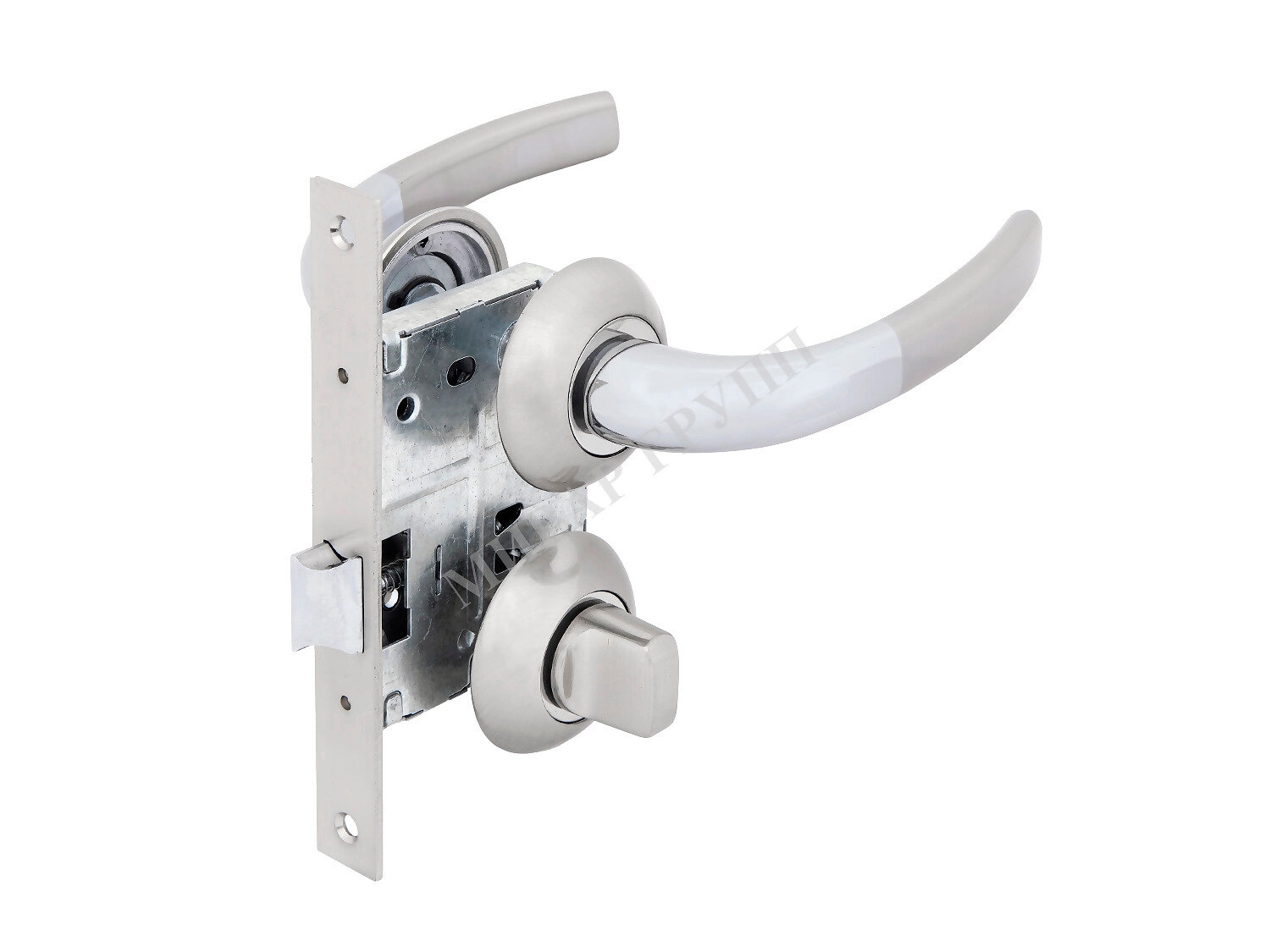 Комплект для двери Фабрика замков FZ SET 07L 170 BK матовый никель