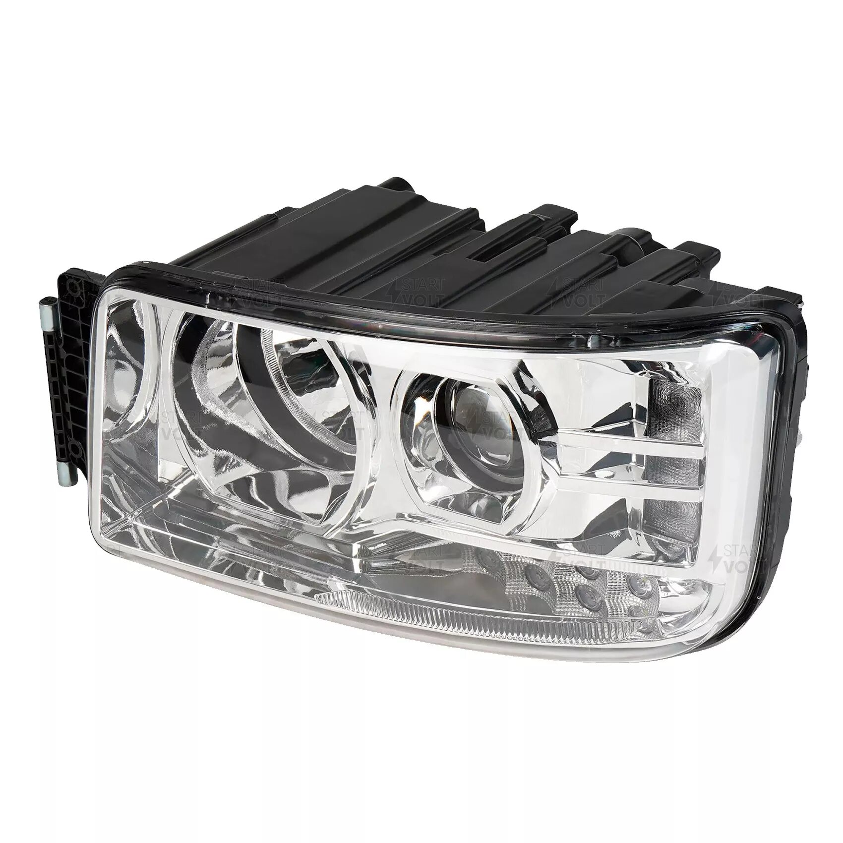 Фара КамАЗ 5490 / Mercedes Axor (01-) с ДХО левая (STARTVOLT)