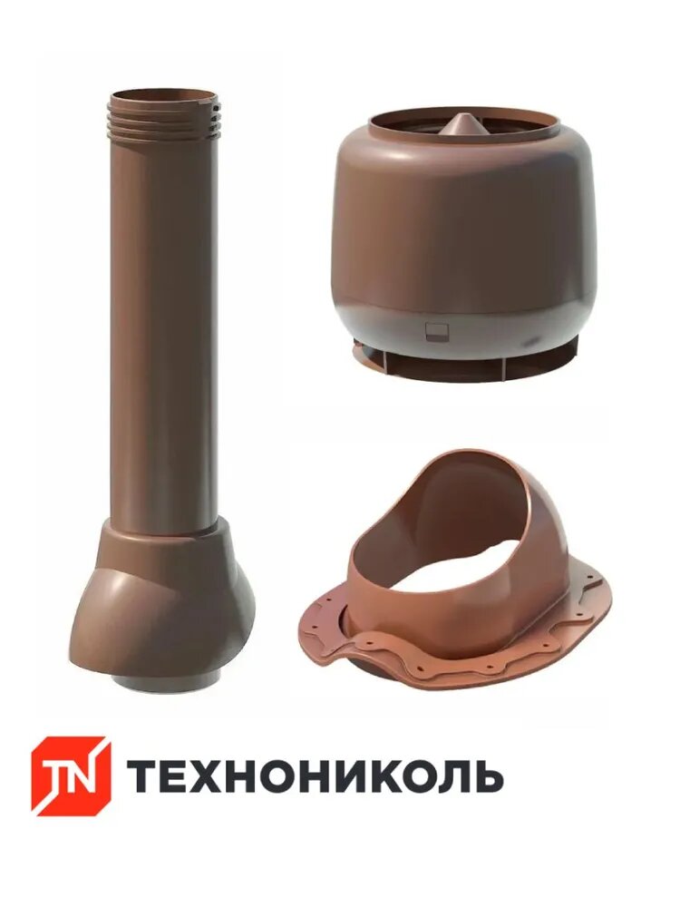 Комплект вентиляции технониколь D110 для металлочерепицы Monterrey, цвет коричневый