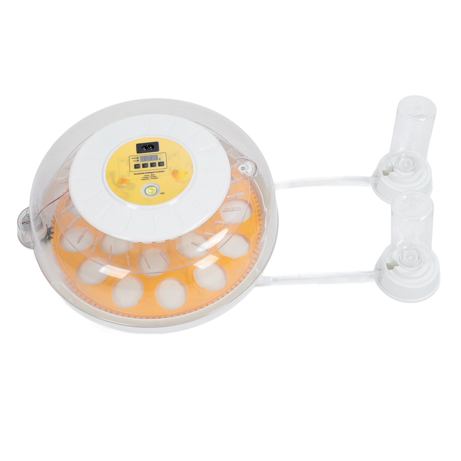 Инкубатор для яиц с автоматическим поворотным устройством, универсальной прозрачной крышкой, простой в использовании инкубатор для яиц кур, уток, гусей