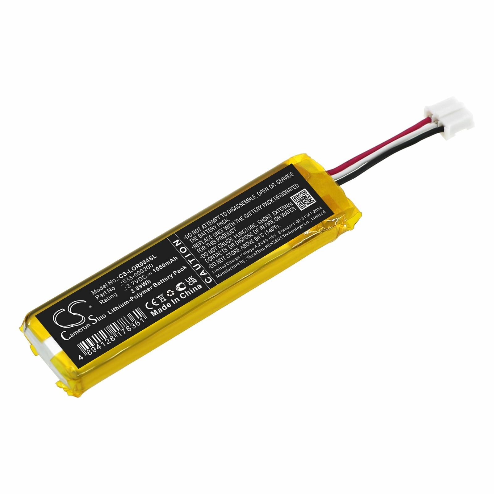 CS-LOR084SL Категория Keyboard,Mouse Подходит для бренда Логитек Подходит модель 920-010514, MX KEYS Mini, YR0084 1050mAh / 3.89WhmAh 3.7V