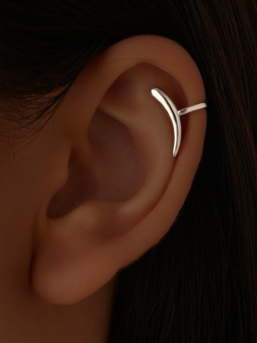 Кафф, серебро, 925 проба, золочение