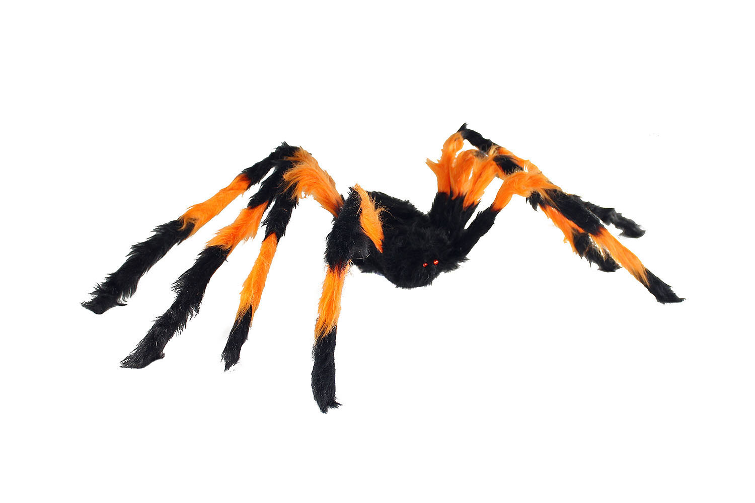 Паук декоративный, с гибкими лапками, 75см, двухцветный, оранжево-чёрный