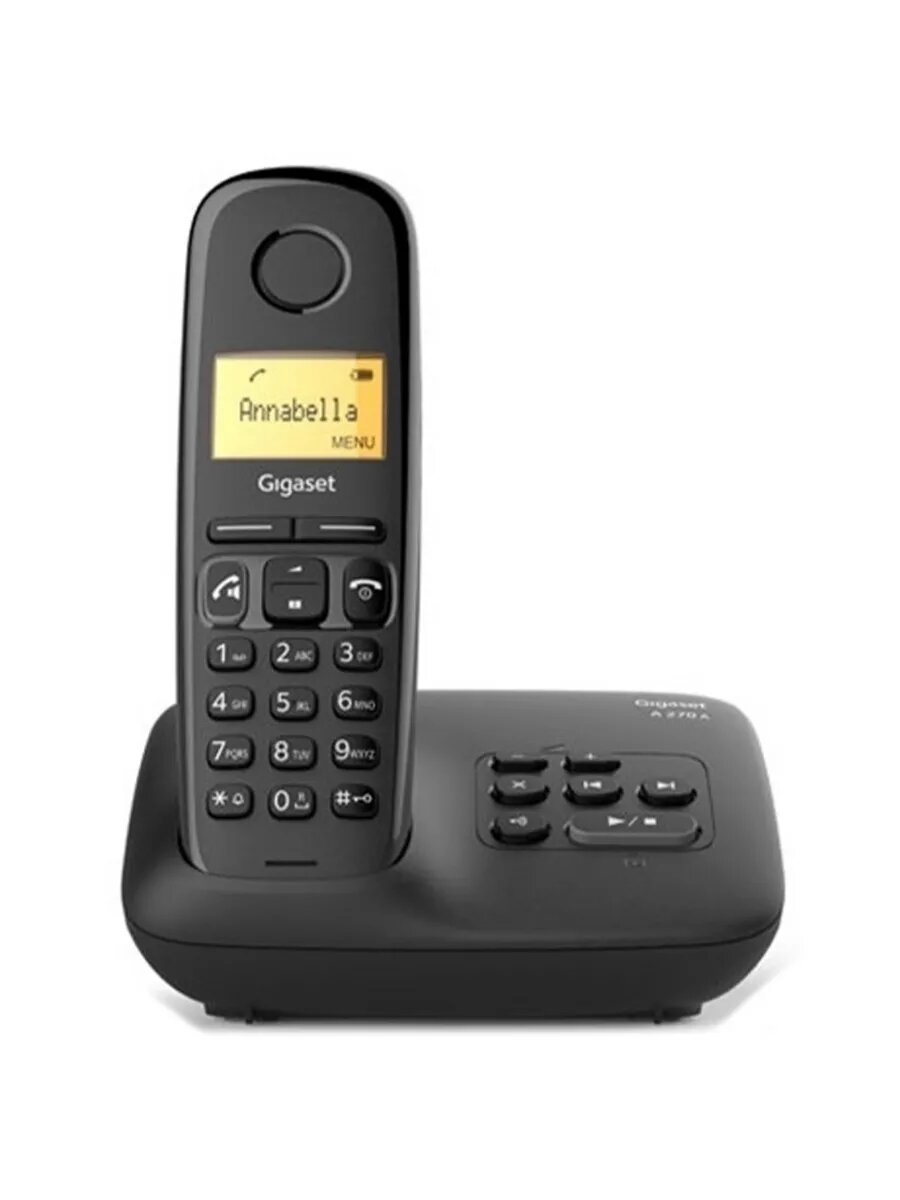 Радиотелефон Dect A270А с автоответчиком - черный