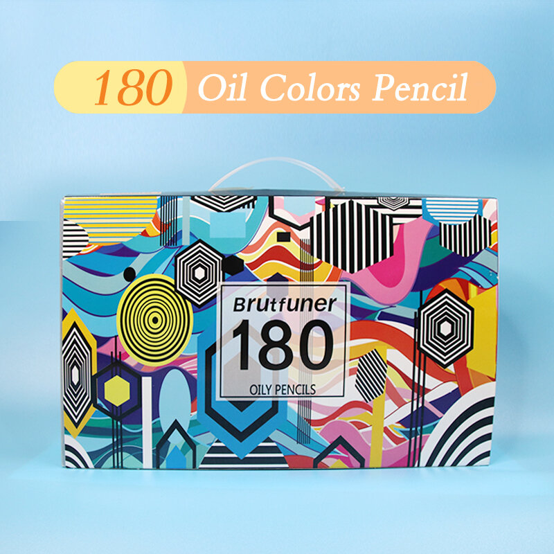 Карандаши цветные brutfuner 48/72/120/180/260 цветов масляные деревянные акварельный карандаш эскиз рисунок набор для рисования товары