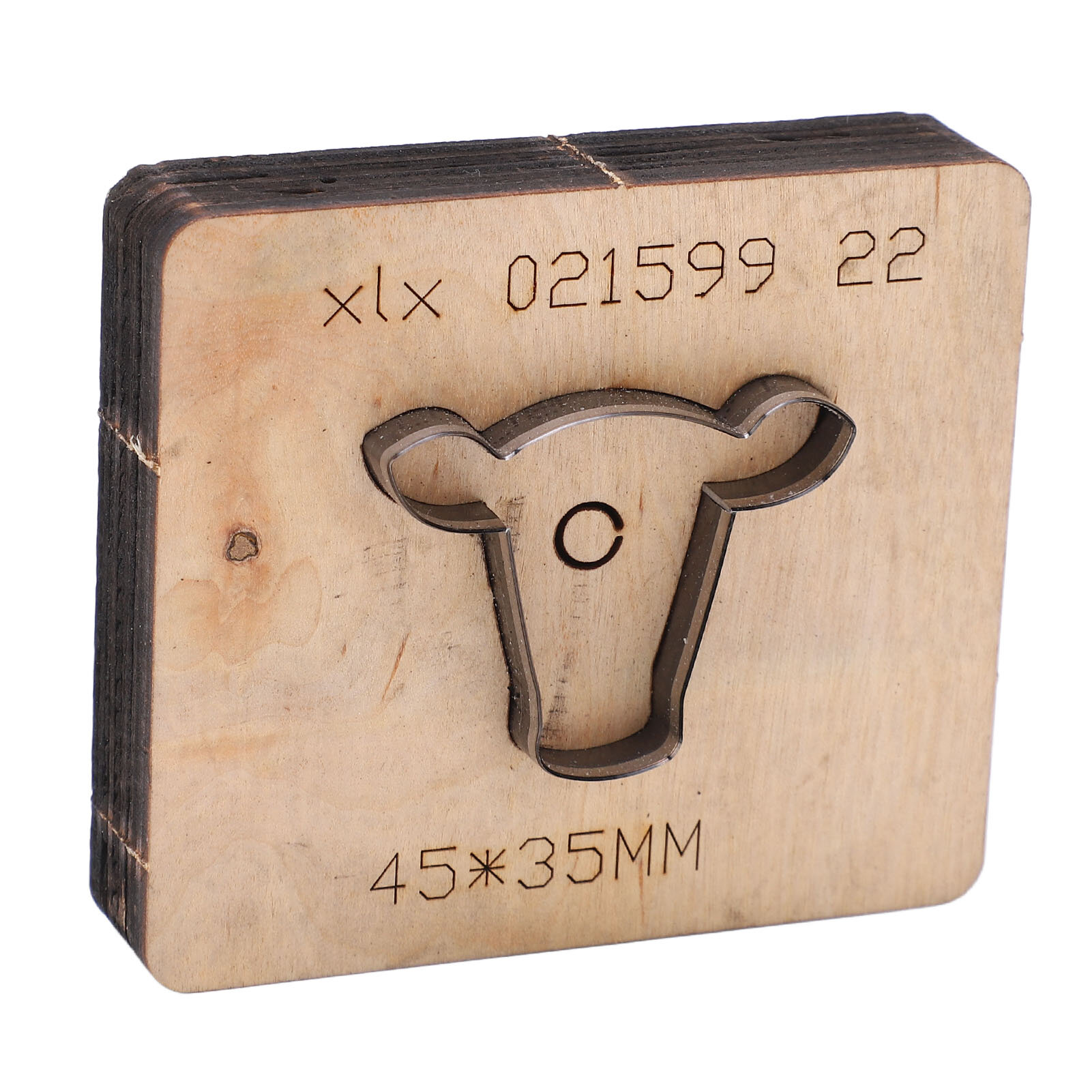 Форма для резки кожи в виде головы быка, изготовлена из легированной стали, инструмент для резки дерева, небольшая деформация, подходит для точной работы с кожей.