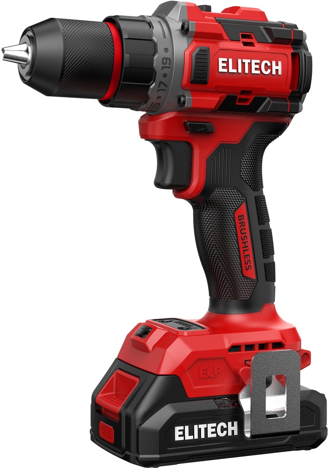 205673 ELITECH / Дрель-шуруповерт Elitech ДА 20БЛ2 (E2201.045.01), 2Ач, с двумя аккумуляторами [205