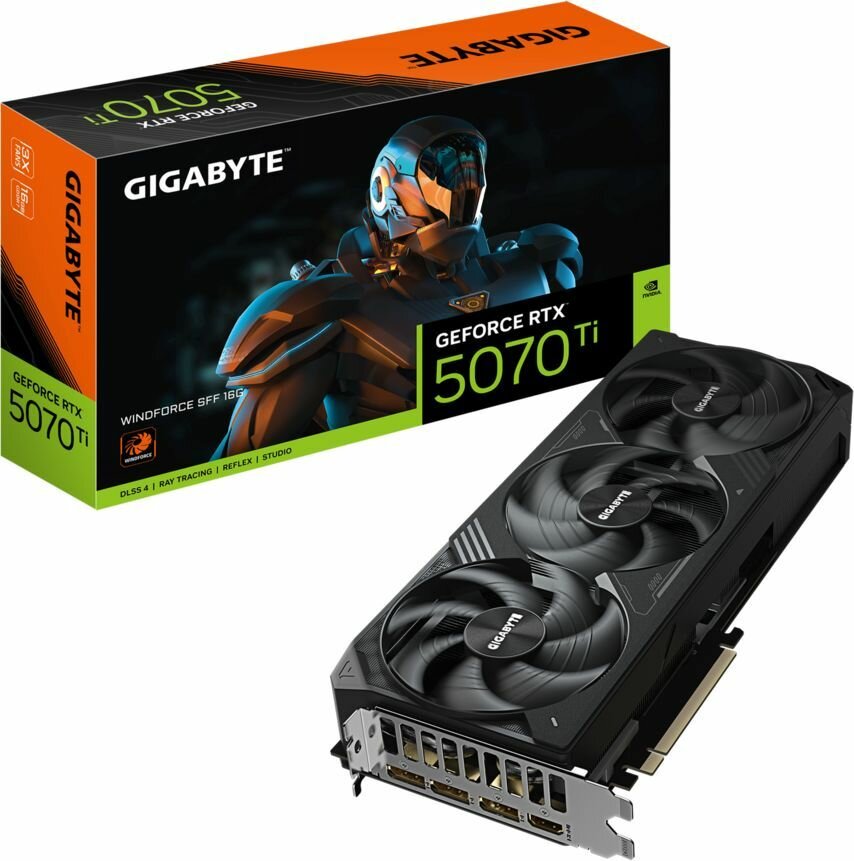 Видеокарта Gigabyte PCI-E GV-N507TWF3-16GD 1.0 NVIDIA GeForce RTX 5070TI