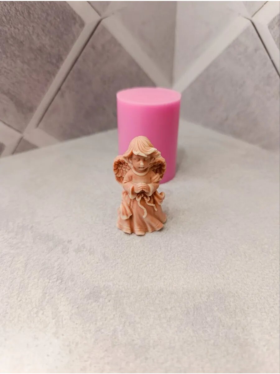 Молд силиконовый "Ангелок №1". Высота готового изделия 6 см.