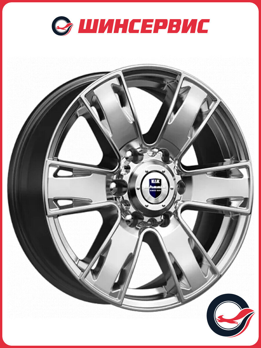 Литой колесный диск КиК Севенна R17x7.0J 6x139.7 ET30 ЦО106.1 для автомобиля