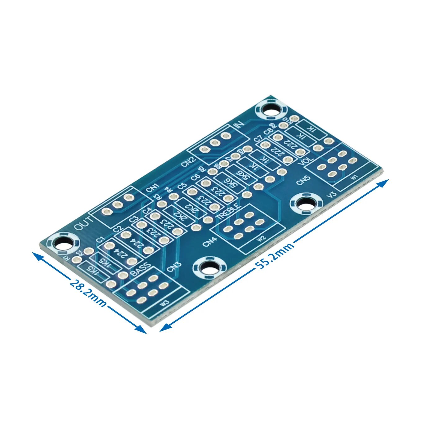 XH-M802 Плата пассивного тона Усилитель Предусилитель Модуль питания Низкая высокая регулировка звука Электронная печатная плата «сделай сам» PCB