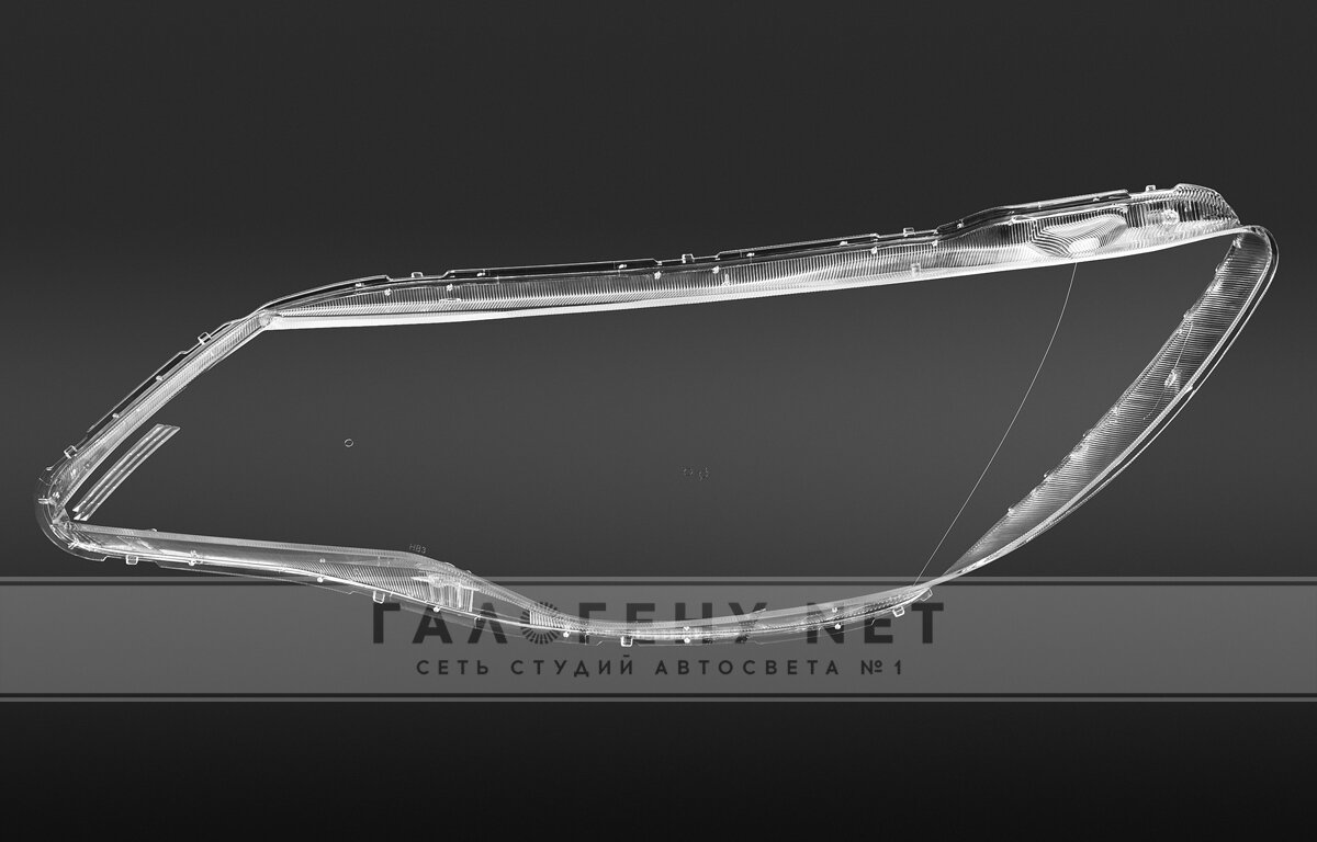 Стекло фары для Honda Civic 8 4D седан (2005-2012), левое, поликарбонат