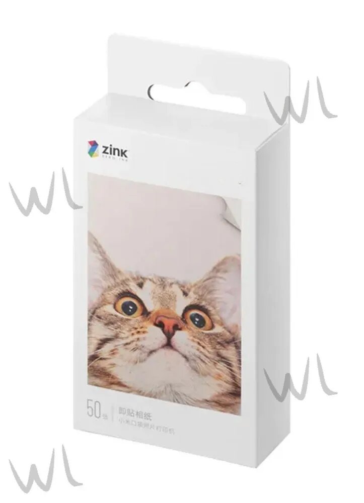 Фотобумага "Zink", 50 л, для принтеров, глянцевая, матовая, белого цвета