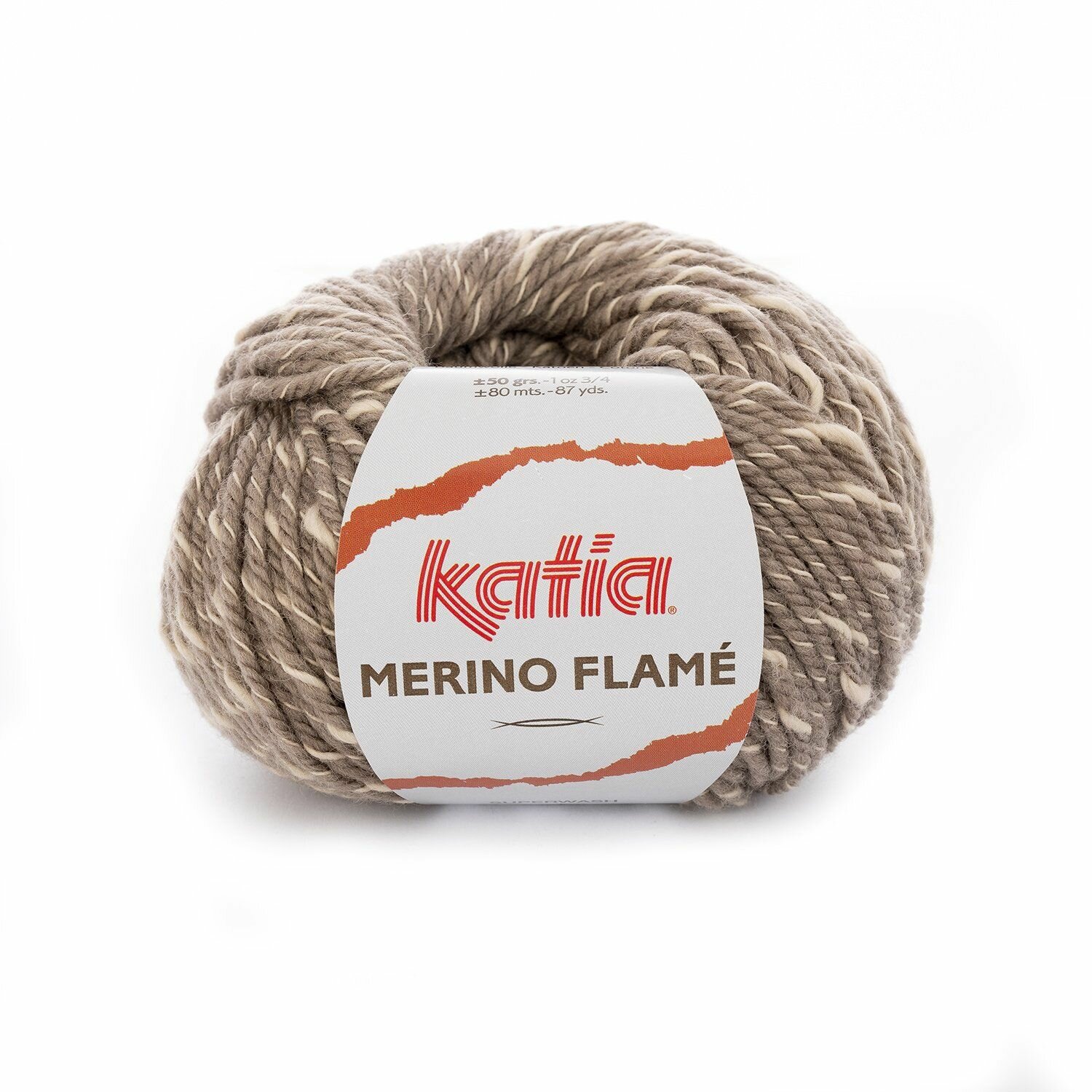 Пряжа для вязания Katia Merino Flame (102 Fawn brown)