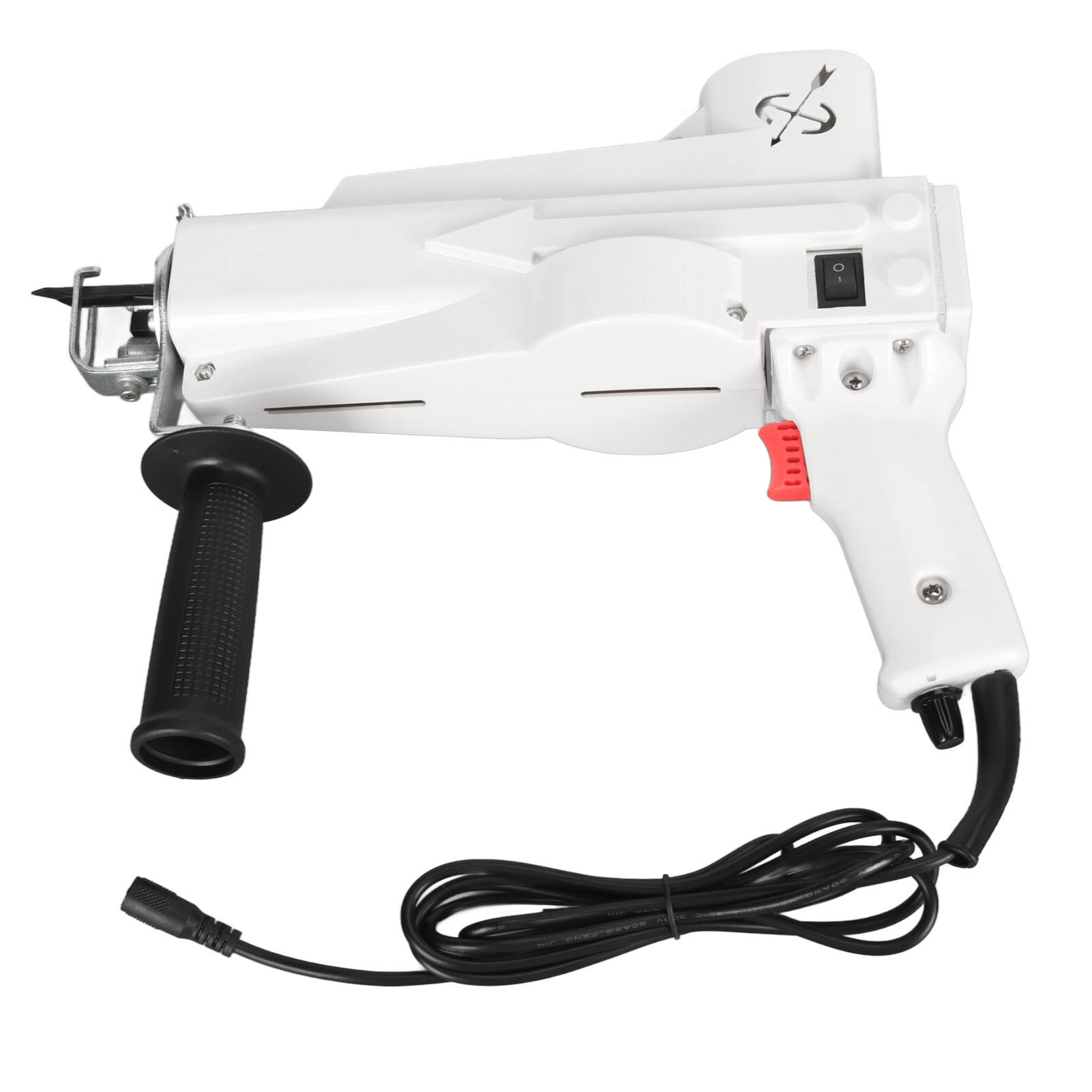 Набор для тафтингового пистолета, инструмент для заправки нити, 2 в 1, электрическая ручная вязальная машина для ковров, белая