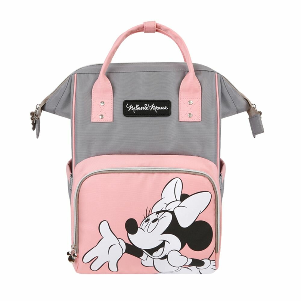 Рюкзак для детских подгузников Disney, сумка для мамы и кормления ребенка, сумка для пеленания подгузников для беременных, дорожная коляска, USB-подогрев, серия Микки