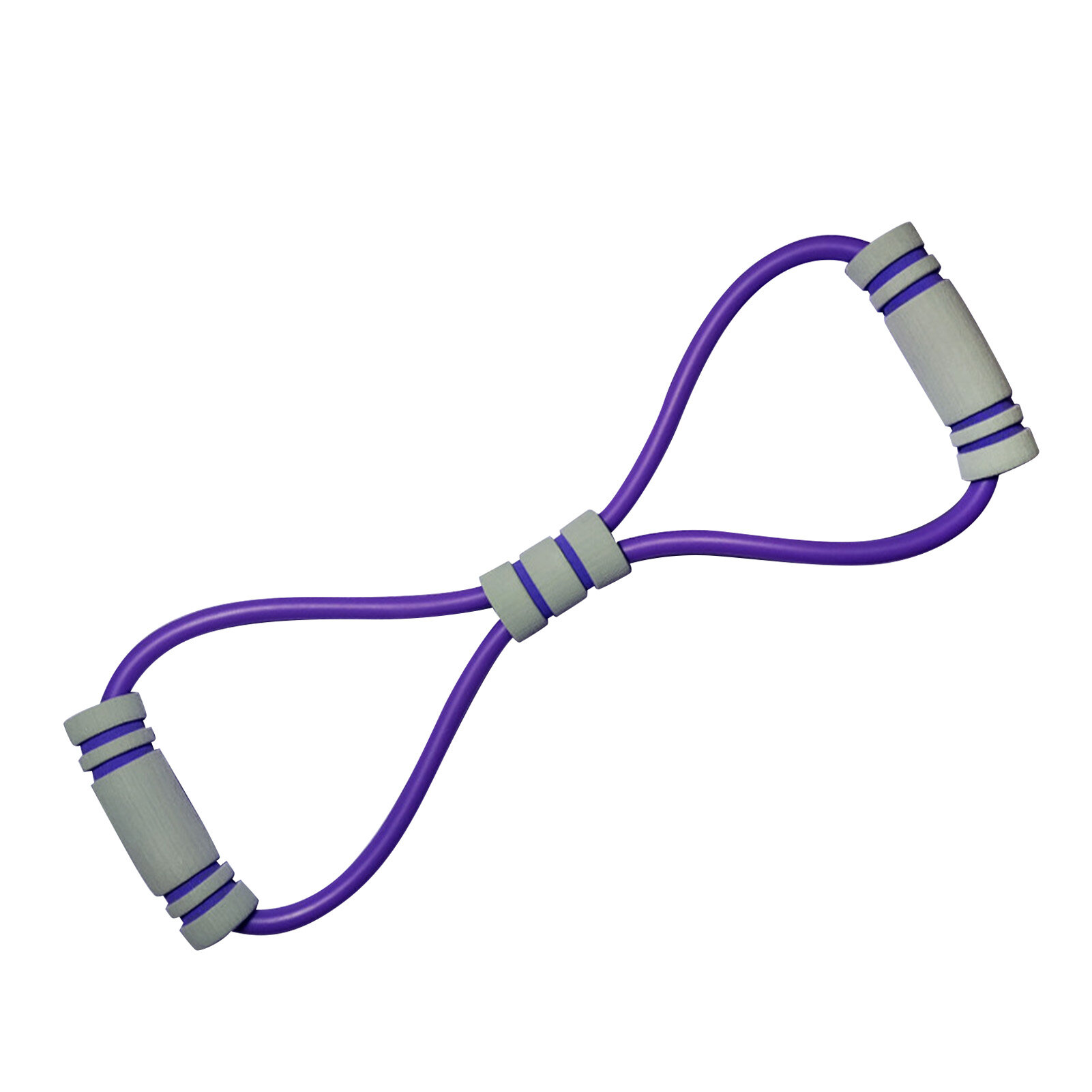 Фитнес-эспандер "Фигурка 8", эспандер в форме восьмерки, тренажер для перетягивания каната, грудь, руки, для женщин, домашняя тренировка, фиолетовый