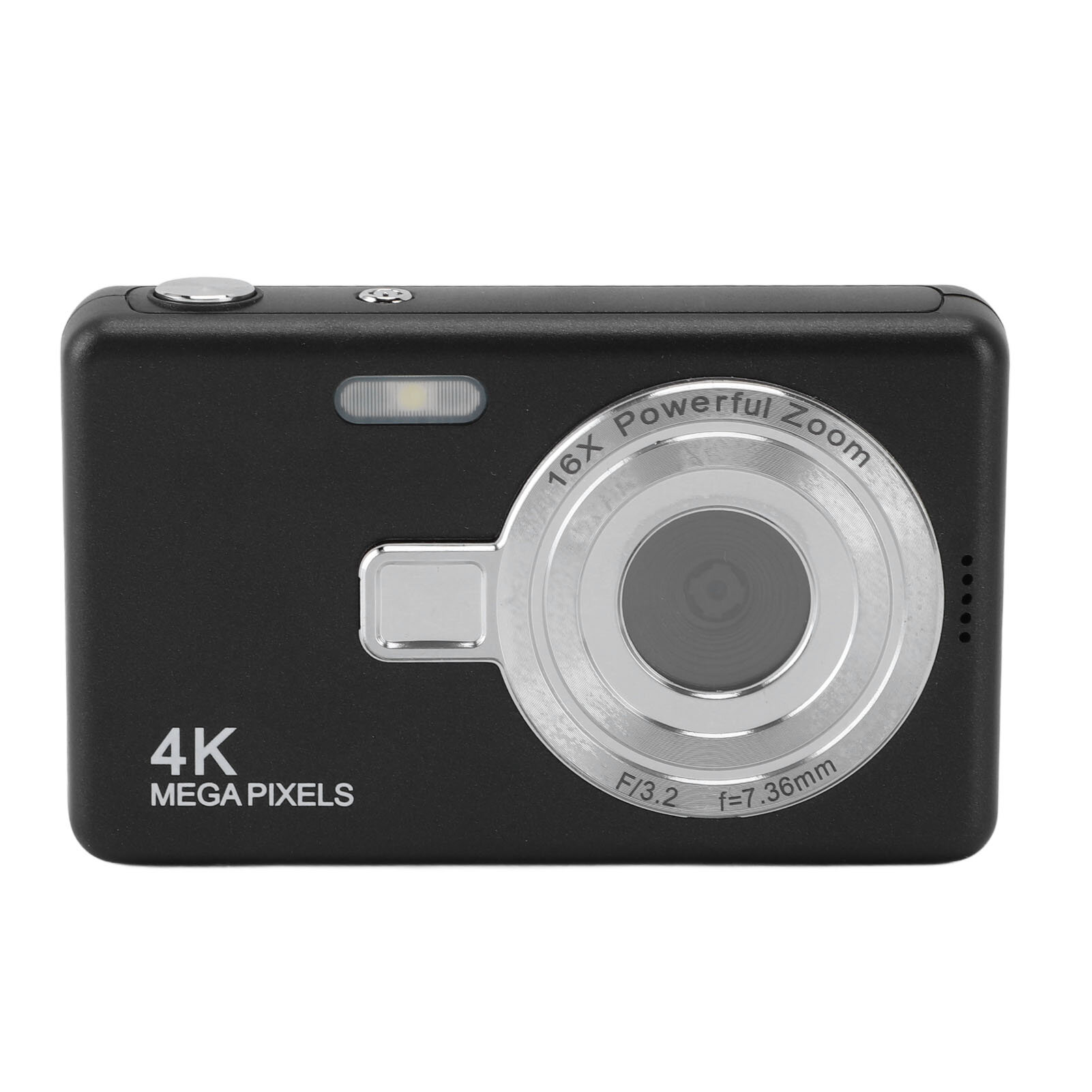 Цифроваяфотокамера12Мп1080pс2,4-дюймовымTFT-экраном,16-кратнымзумом, автофокусом, компактная, подходитдлястудентовивидеоблогов, черная. — фото 1