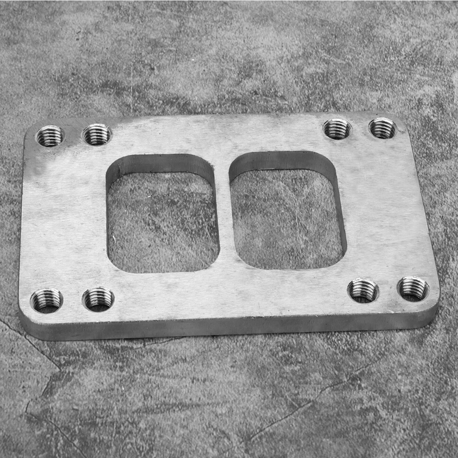 Фланцевый адаптер коллектора турбонаддува из нержавеющей стали T6 - T4 с разделенным выхлопом, 8 отверстий