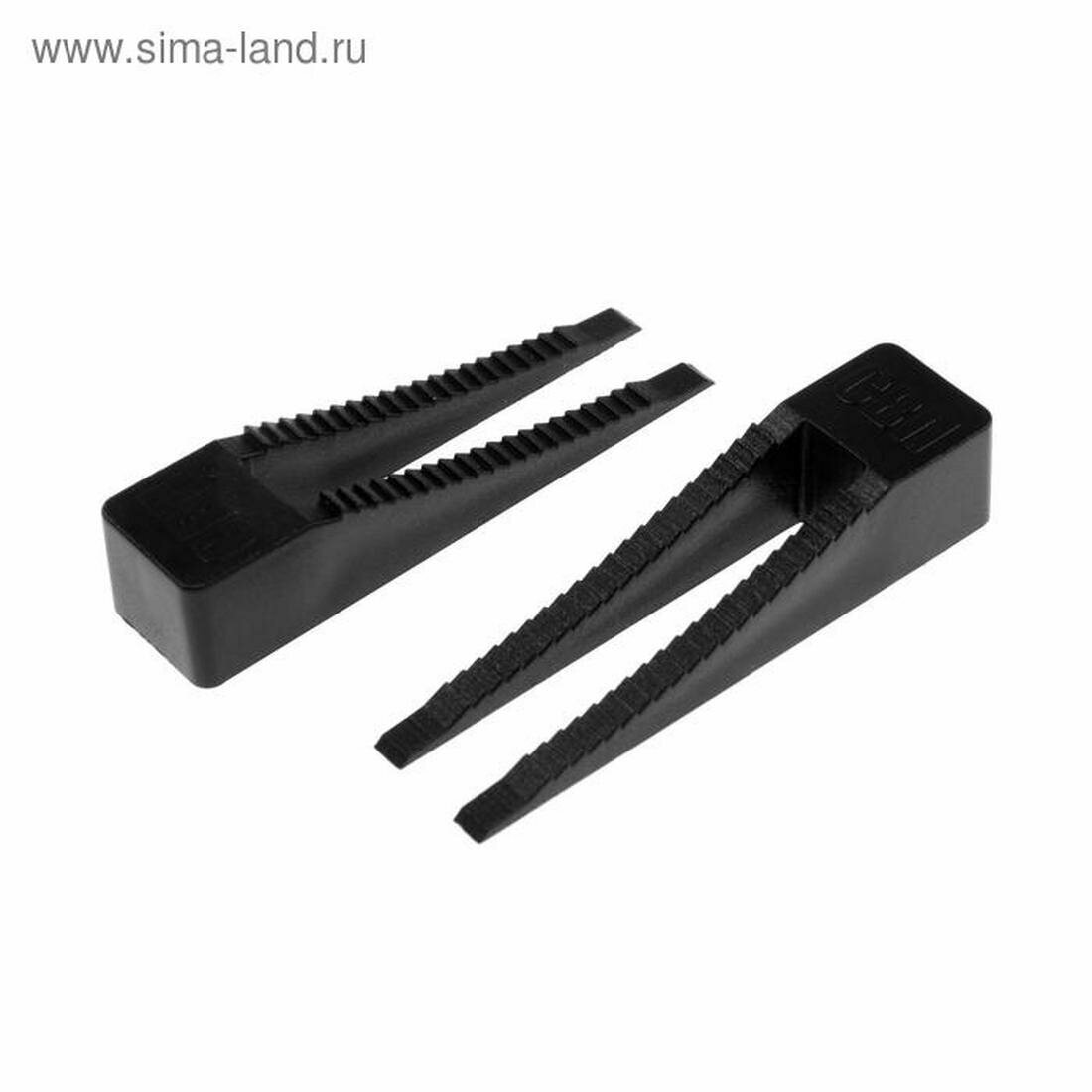 Клин для выравнивания плитки ЛОМ, пластик PVH, в упаковке 50 шт.