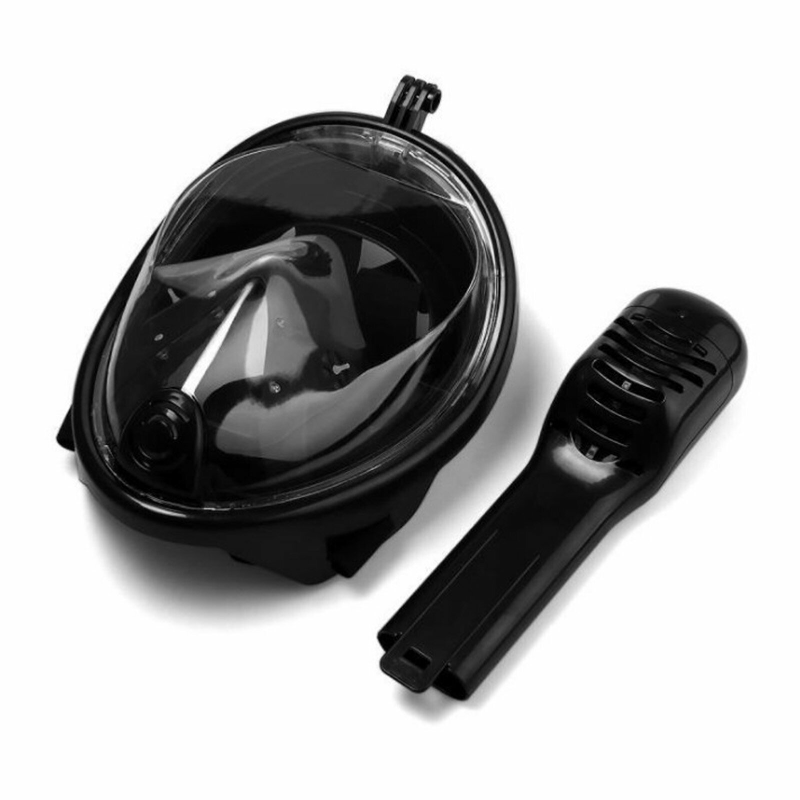 Маска для подводного плавания на все лицо, Крепление для камеры, Панорамная, для подводного плавания