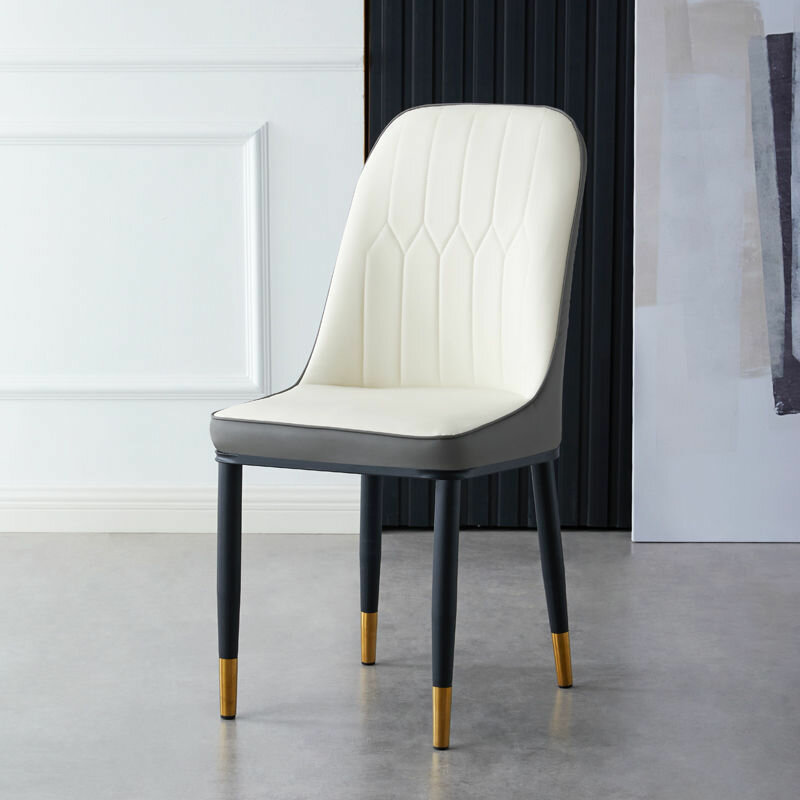 Стул "Nordic Light", текстиль, искусственная кожа, белый/серый