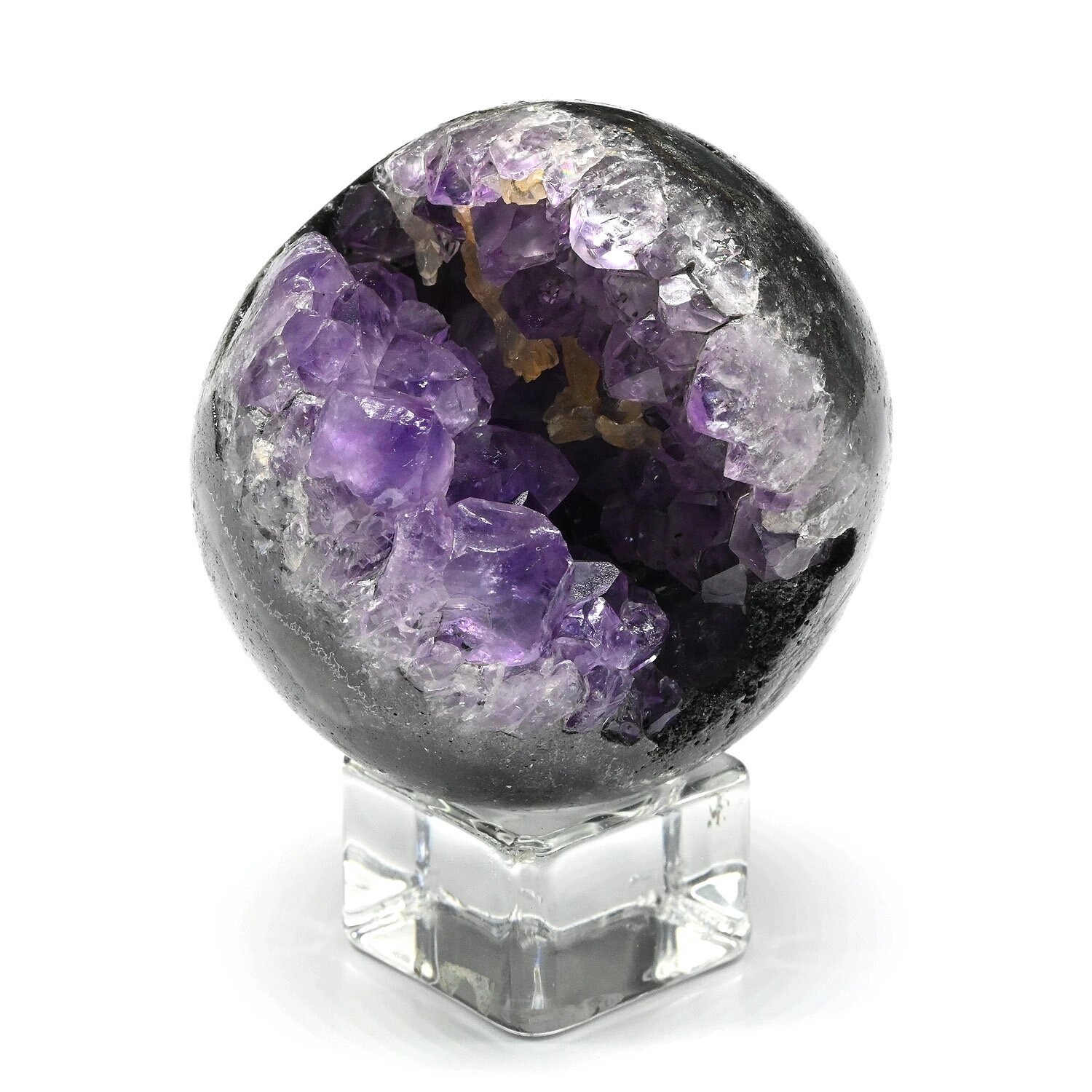 Аметистовый кластер в шаре 54*52*51мм, 195г .