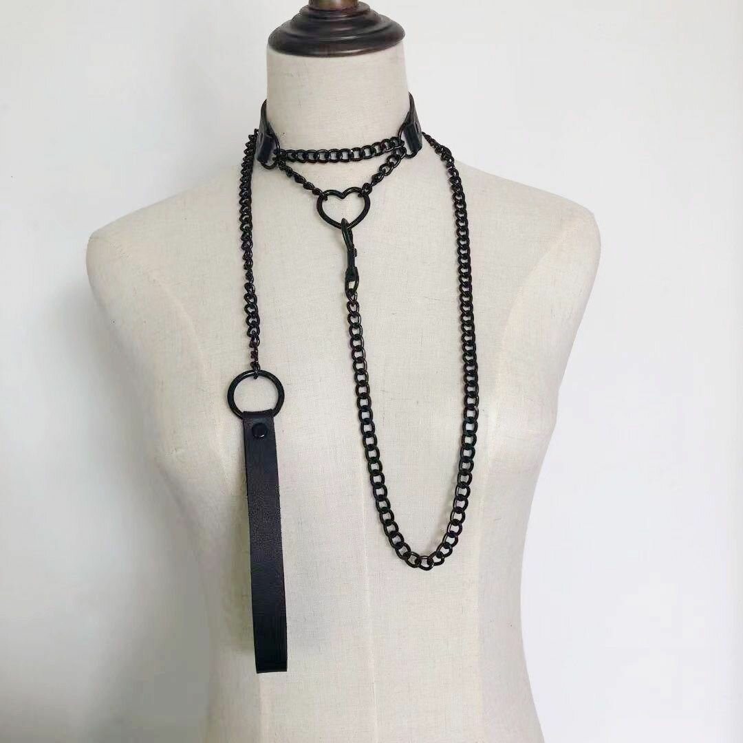 Ошейник с поводком