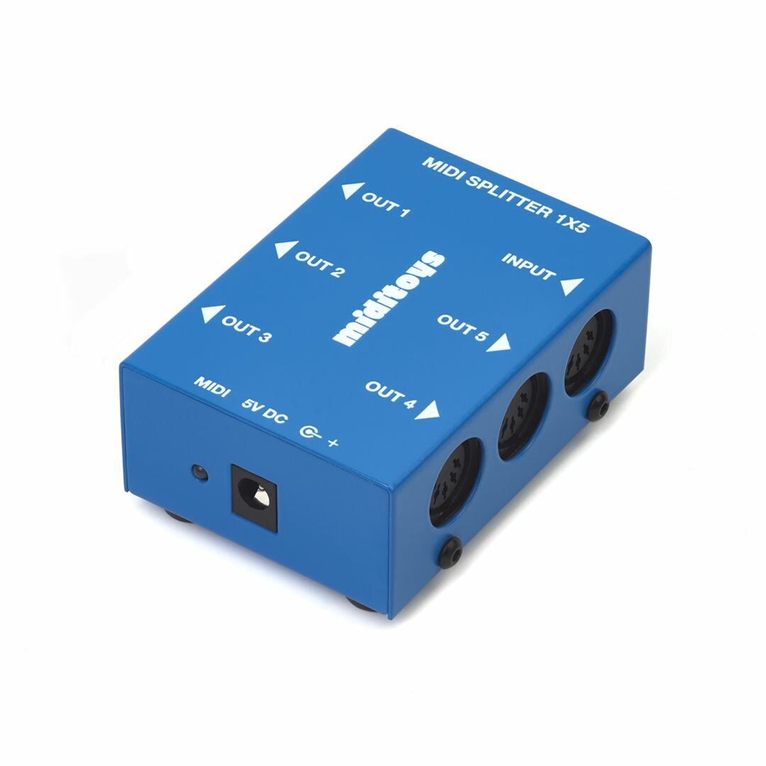 Миди сплиттер Miditoys Midi Splitter, 1 вход, 5 выходов, синий