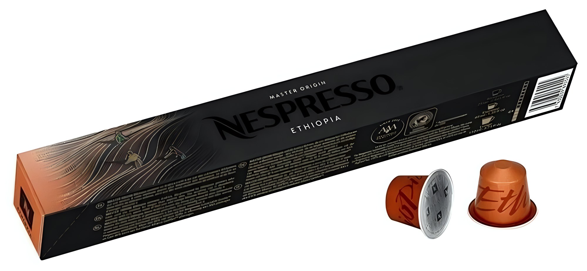Кофе в капсулах Nespresso, Original, Ethiopia, 10 капсул в 1 уп