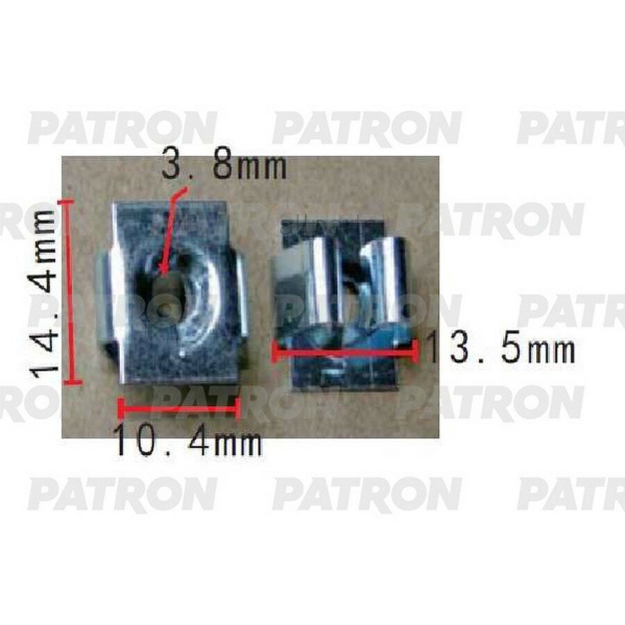 PATRON P37-1522 Скоба крепежная Audi, Seat, Skoda, Volkswagen применяемость: зажим металлический пластинчатая 4.8 mm салон - внутренняя отделка, приборная панель, кузов - прочее