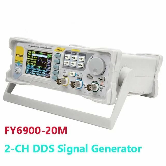 FY6900 Двухканальная функция DDS генератор сигналов произвольной формы / источник импульсного сигнала / счетчик частот