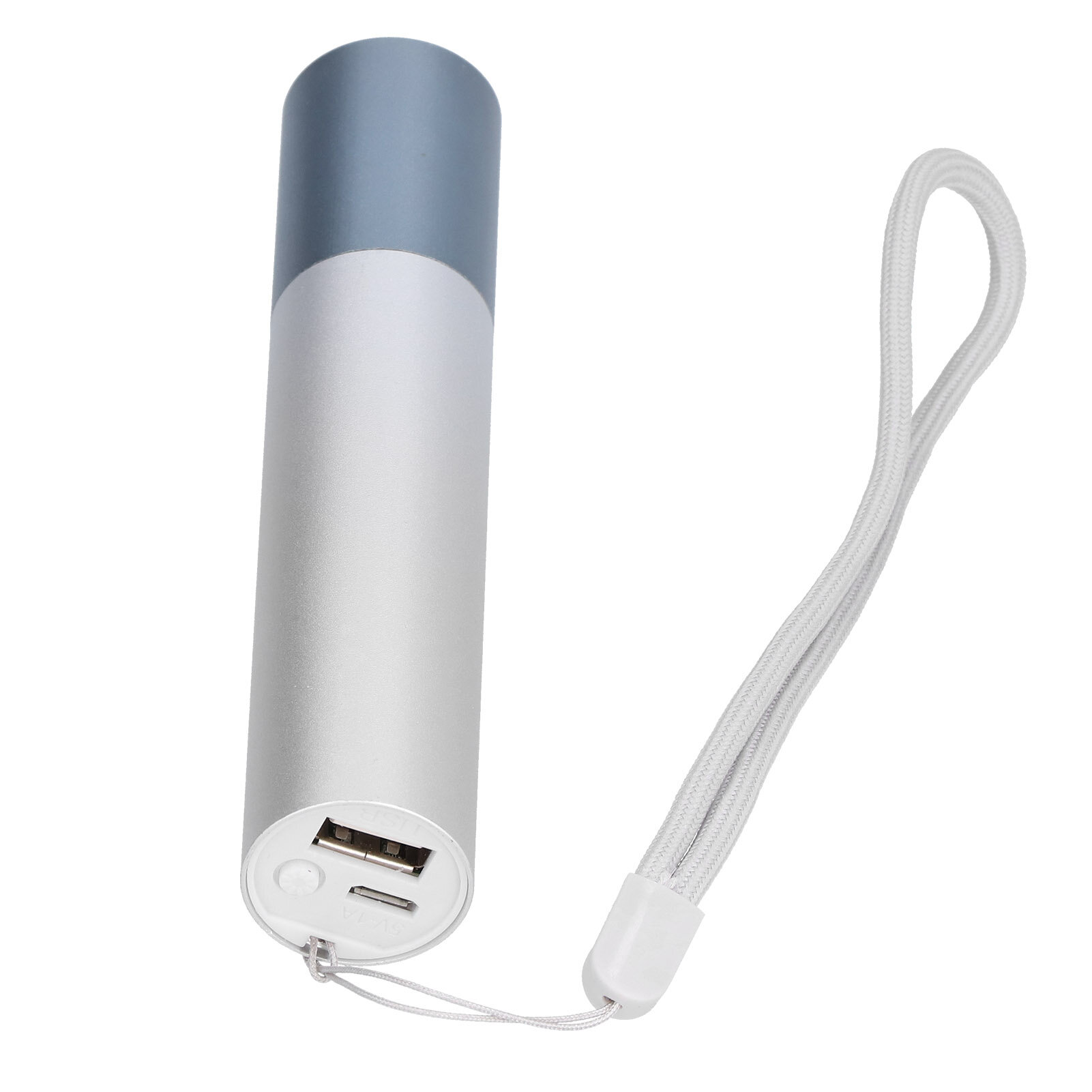 Светодиодный фонарик USB перезаряжаемый портативный фонарик из алюминиевого сплава мини-многофункциональный фонарик (серебристый)