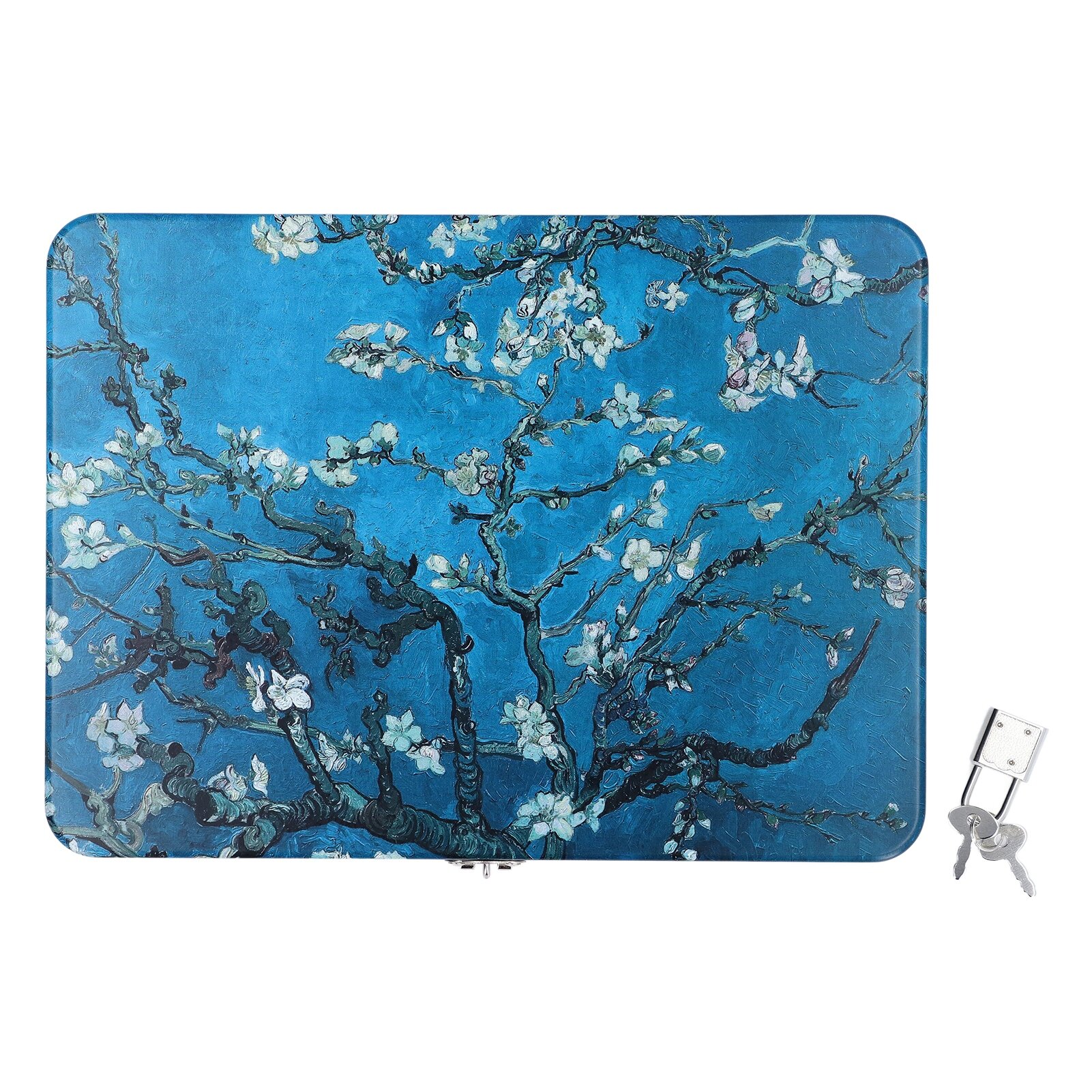 Жестяная коробка с замком, винтажный железный ящик для хранения, портативная компактная многофункциональная жестяная коробка с крышкой для дома, кухни, офиса