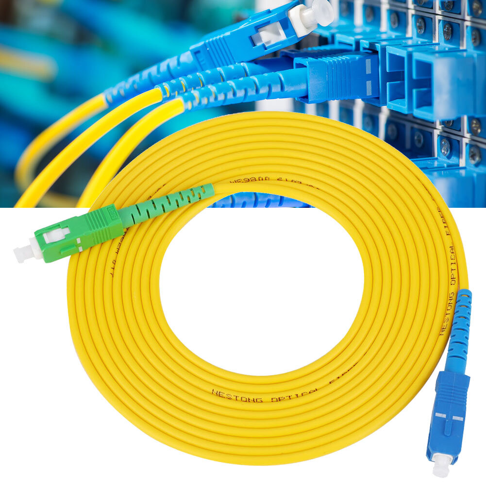 Одномодовые перемычки, высококачественные сетевые кабели из ПВХ Sc APC-Sc UPC длиной 10 метров
