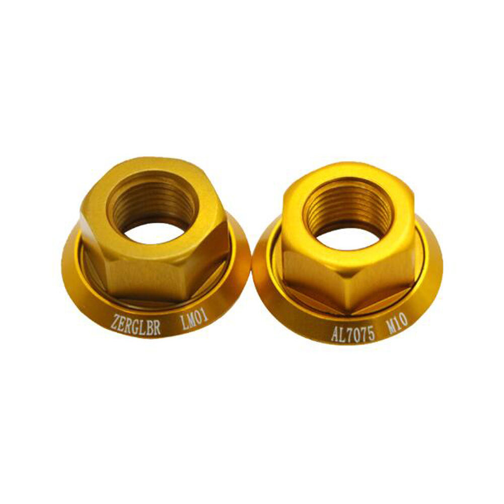 2 штуки Гайки для вала ступицы велосипеда 7075 Алюминиевый сплав М10*P1.0 Болт Винт Гайка для переднего и заднего колеса велосипеда Черный Красный Золотой Синий