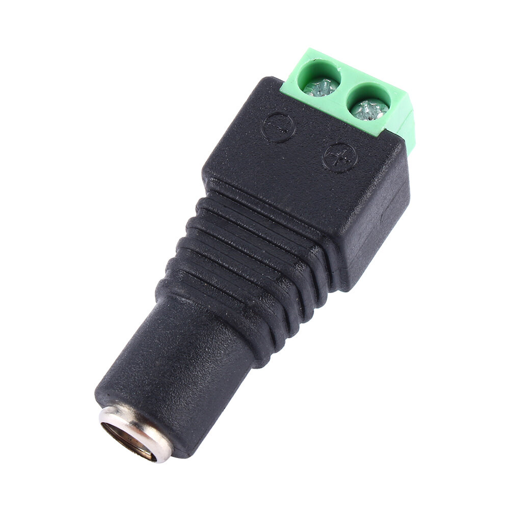 Power Plug 2.1x5.5mm Female Connector CCTV Camera DC Power Jack Connector Plug Adapter