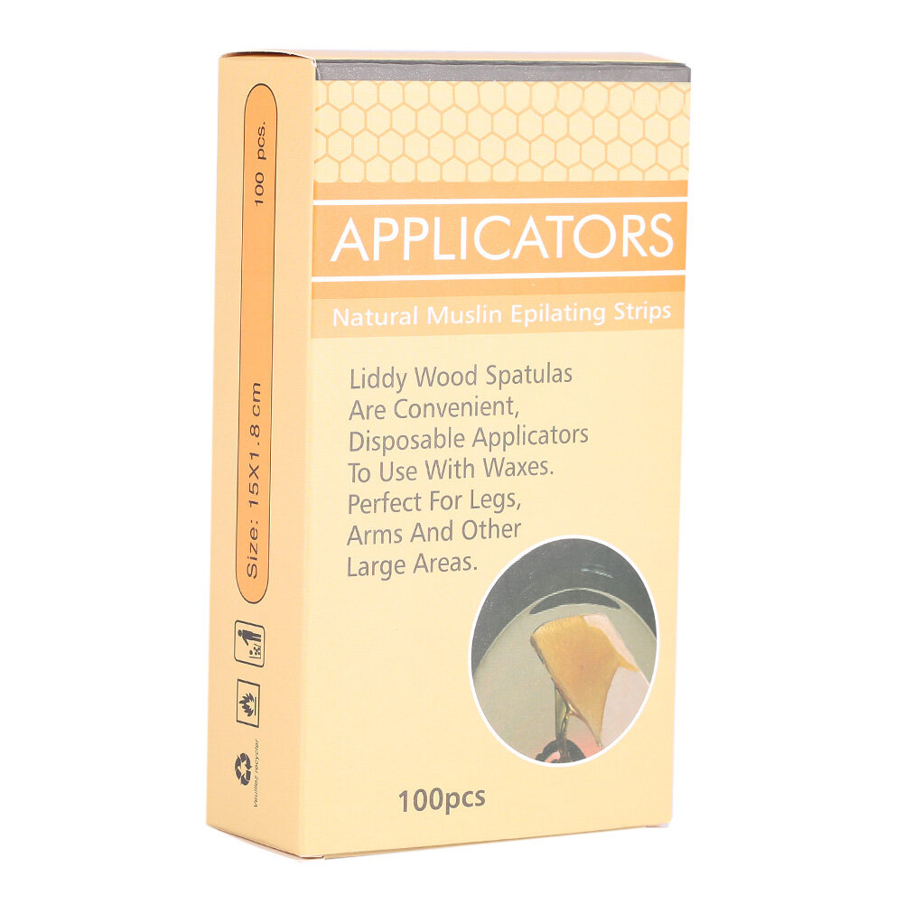100 шт./кор. деревянная одноразовая палочка-шпатель для депиляции, шпатель для языка