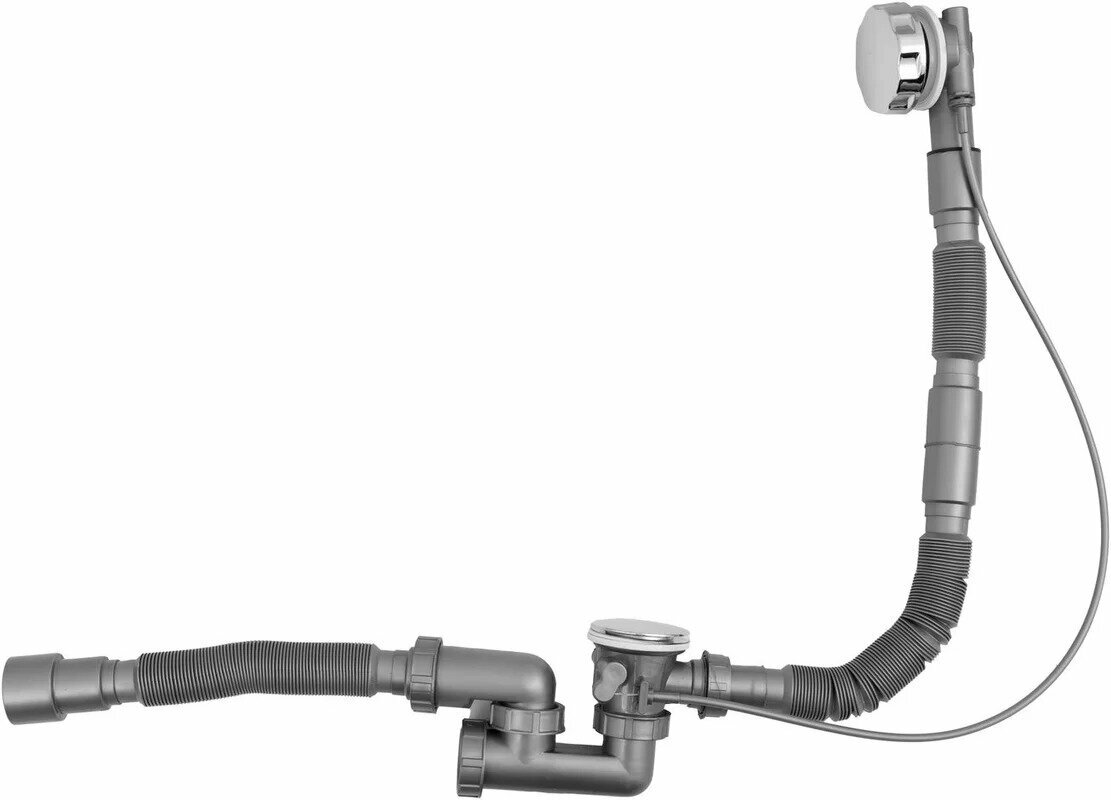 Слив-перелив Aquanet 339430 с круглой накладой