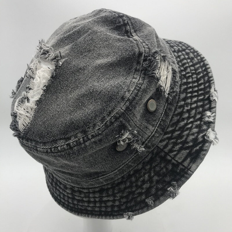 Шляпа, мужская, хип-хоп, джинсовая, черная, размер M