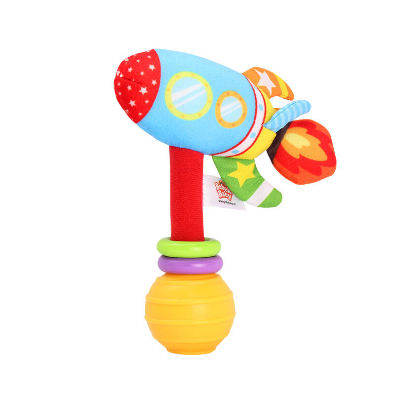 Коляска-игрушка Jollybaby "Ракета", для новорожденных, успокаивающая, ручная, с колокольчиком
