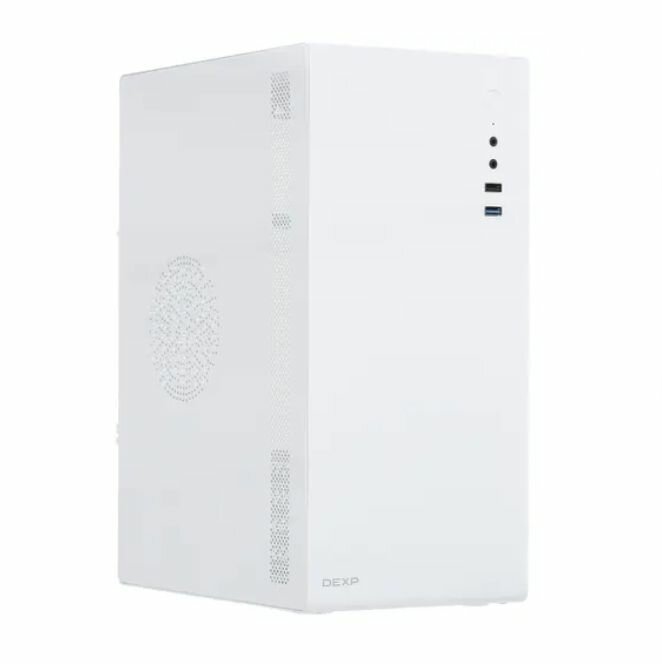 Компьютерный корпус DEXP DCV-200B (V200-W) белый - Mini Tower, Micro-ATX, USB 2.0 Type-A, USB 3.2 Gen 1 Type-A