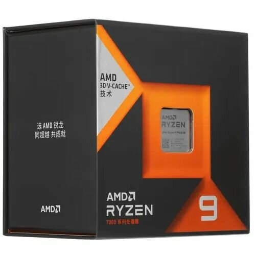 Процессор AMD Ryzen 9 7900X3D (100-100000909WOZ) BOX (без кулера) - AM5, 12 х 4,4 ГГц, L2 - 12000 КБ, L3 - 128 МБ, DDR5 - 5200 МГц, TDP 120 Вт