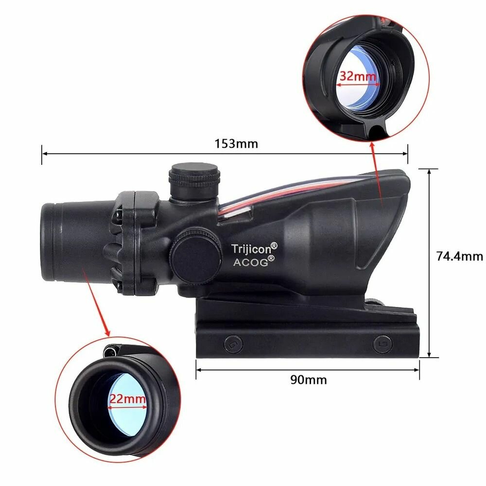 Светоотражающая экипировка для охоты, ACOG 4x32