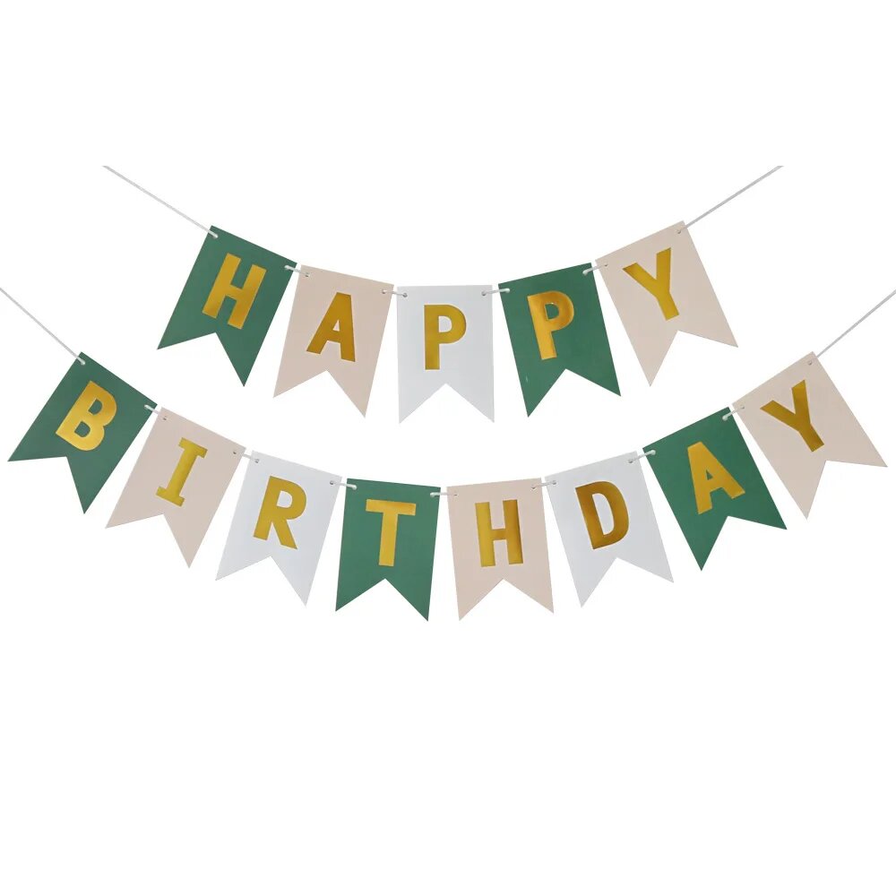 Праздничный набор флагов KUKUZHU Темно-зеленый, Olive