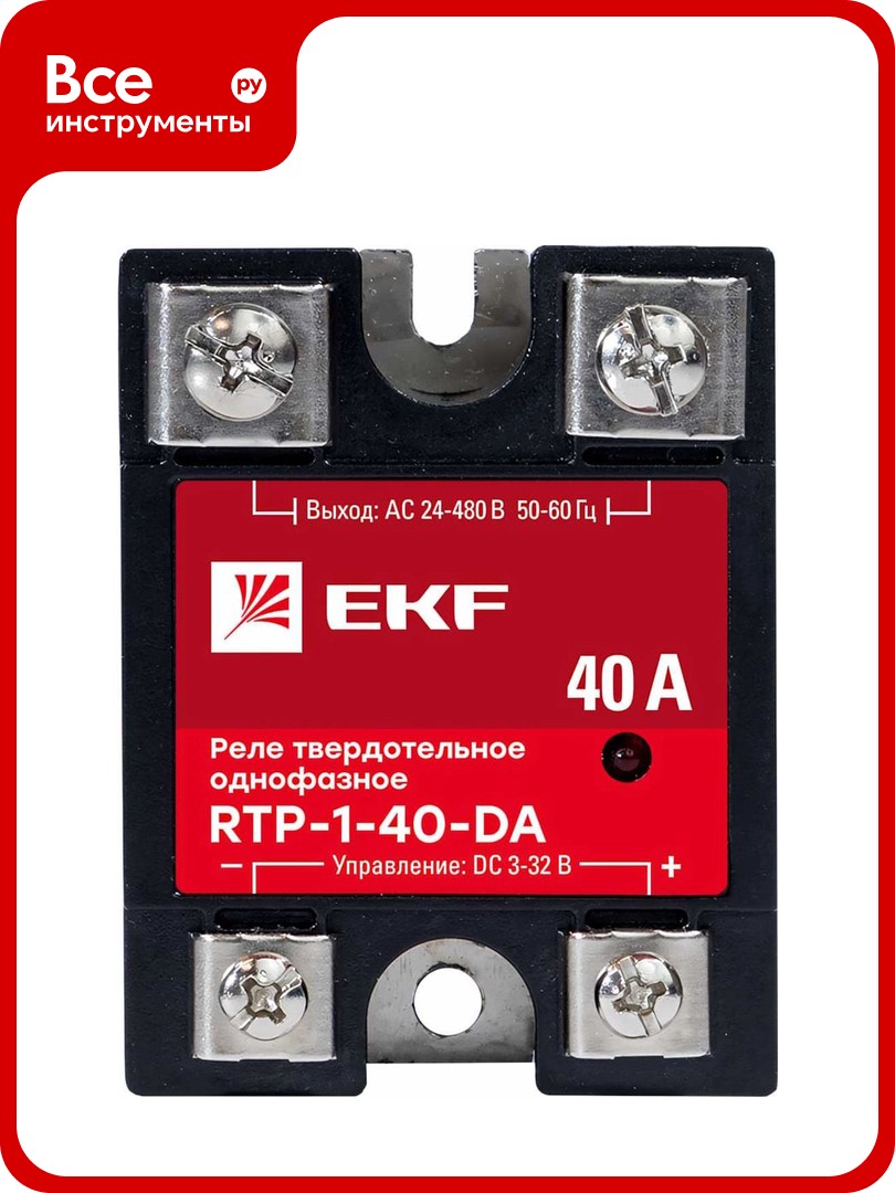 Твердотельное, EKF, реле EKF однофазное RTP-40-DA PROxima rtp-1-40-da, строя реле в, отвода тепла